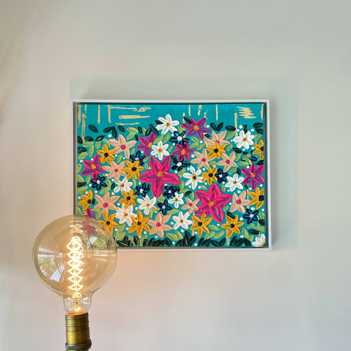 Textured flowers on canvas – Gallerist.in