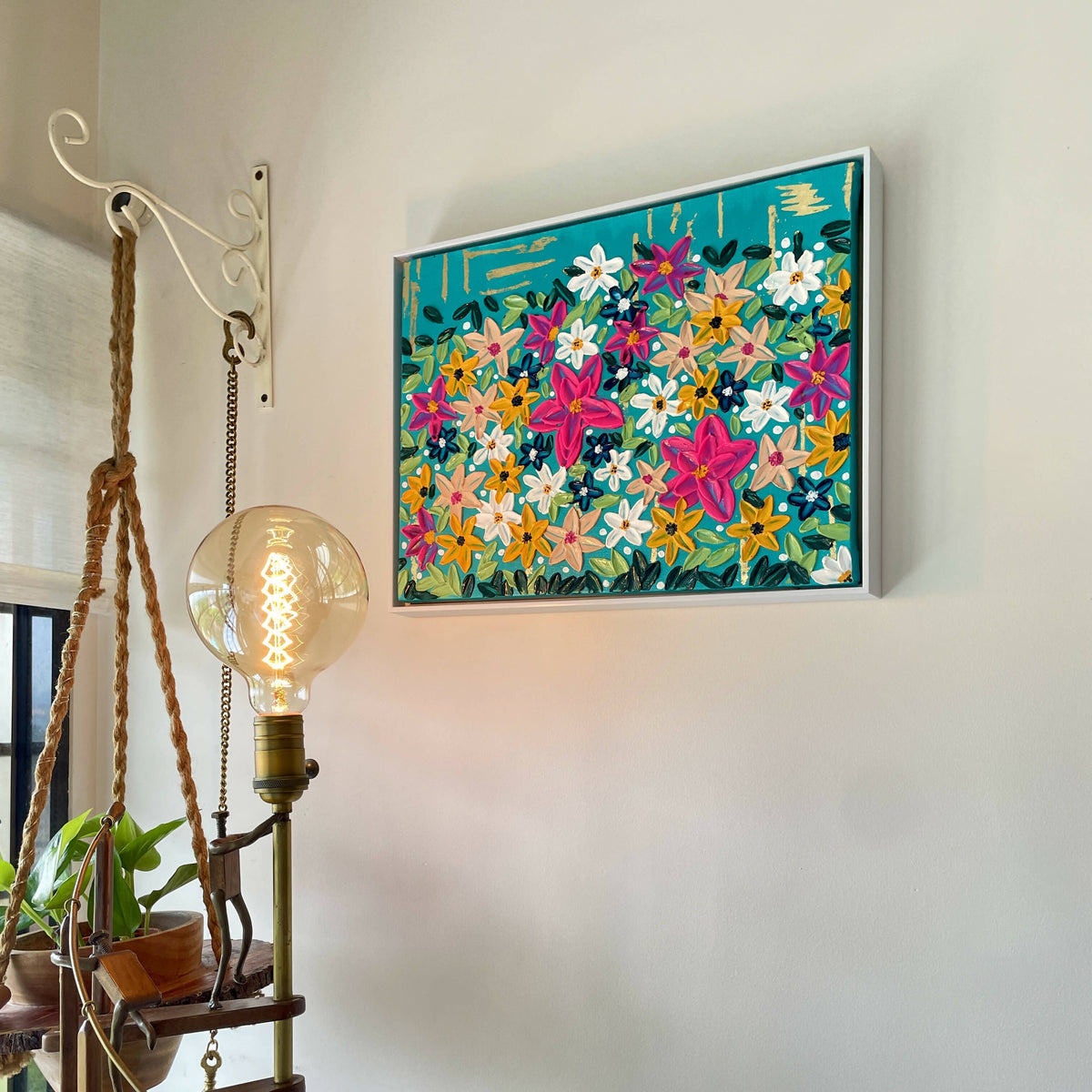 Textured flowers on canvas – Gallerist.in