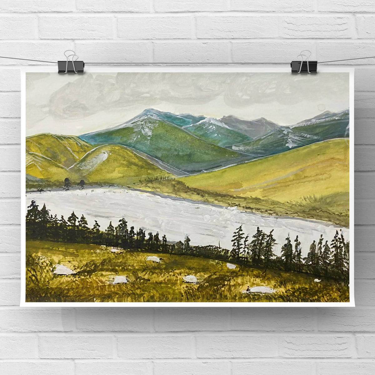 Healing landscape,Peace in mountains, – Gallerist.in