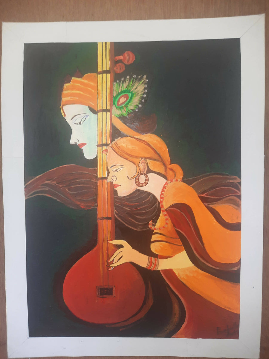 Beautiful original painting on drawing board – Gallerist.in
